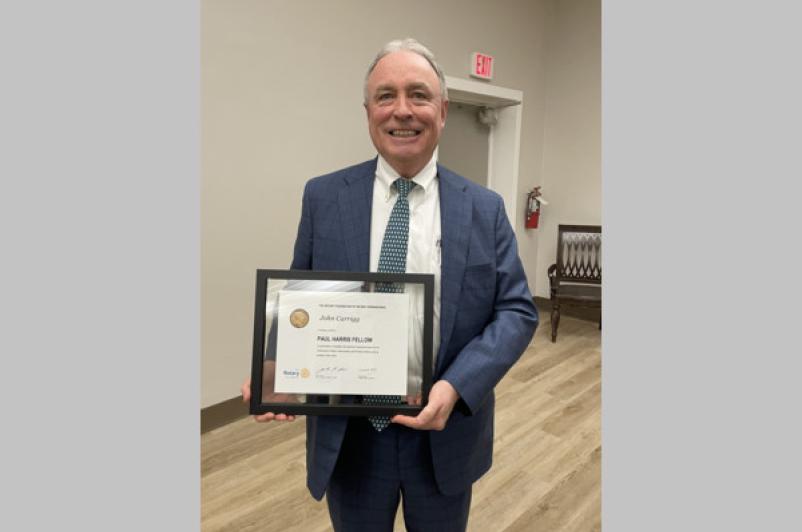 Rotary honors John Carrigg as one of COVID response leaders | United ...